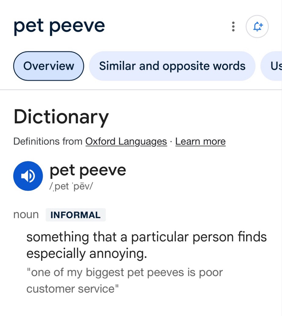 Pet peeve – Special Mom’s blog